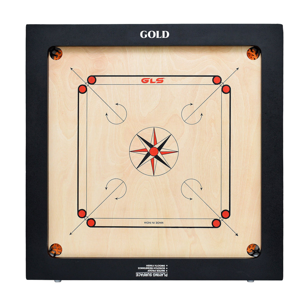 GLS Gold Indian Premium Ply Carrom Board – GLS Sports