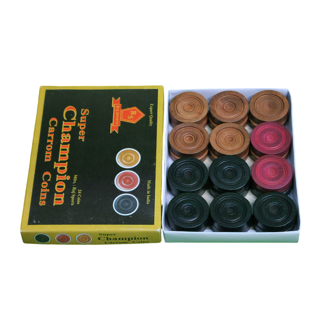 GLS Super Champion Carrom Coin Set – GLS Sports